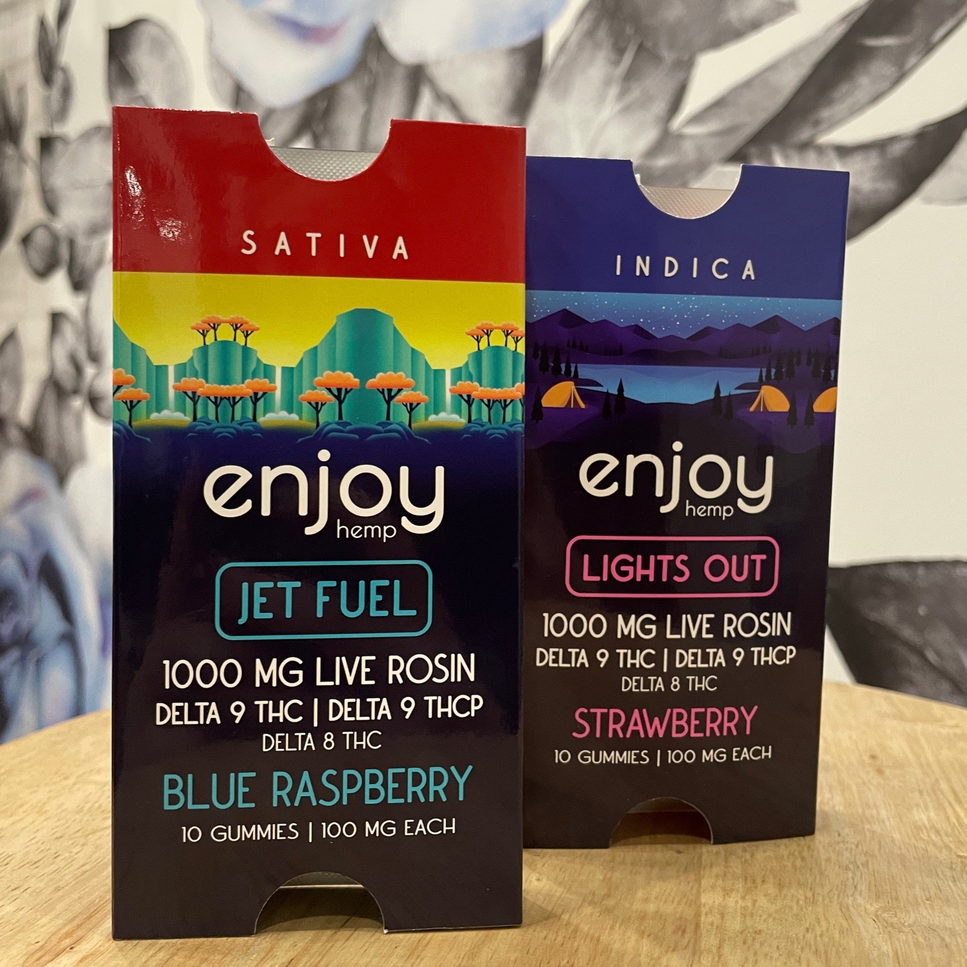 Enjoy Hemp Gummies D9/THCP Blister Pack | Blue Flowers