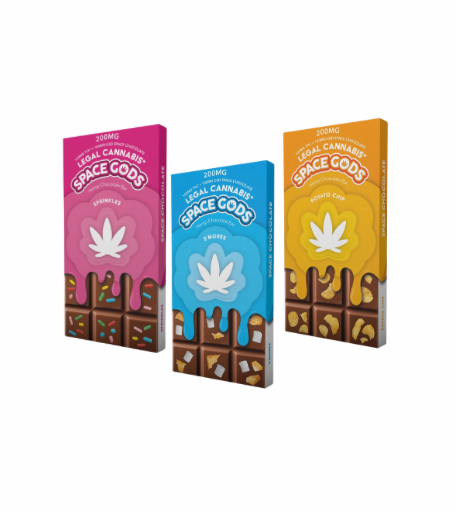 Space Gods Chocolate Bar 200mg D9:CBD | Blue Flowers Space Gods Chocolate Bar 200mg D9:CBD | Blue Flowers